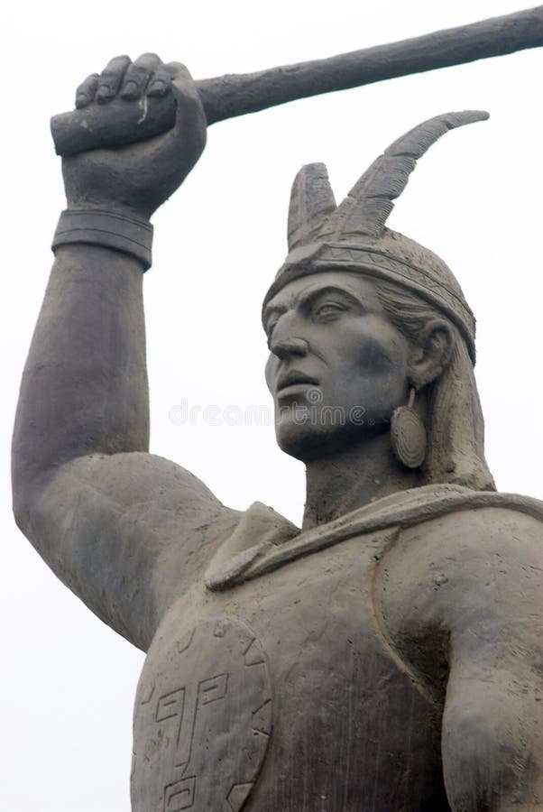 Statue of Pachacutec in the Cusco Square Stock Photo - Image of inka ...