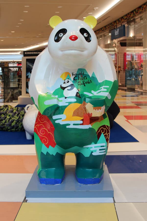 Statue of a Panda in Berlin - Germany Editorial Stock Image - Image of ...