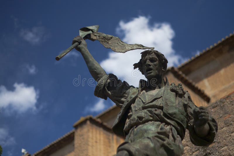 Statue in Park, Valencia stock photo. Image of plaza - 128073070