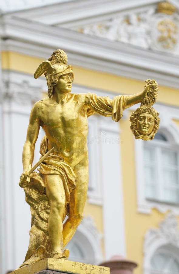 Statue of Perseus with the Gorgon Medusa S Head Stock Image - Image of ...