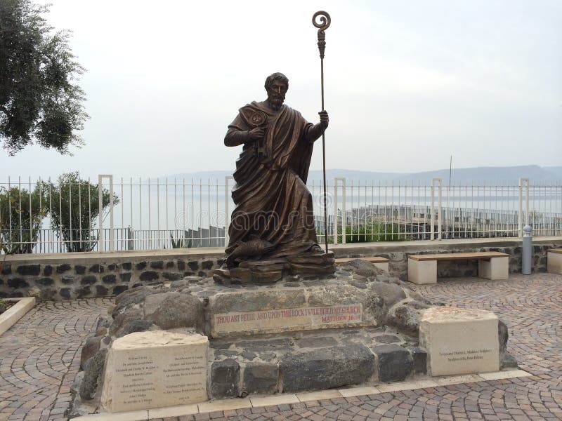 Statue of Peter stock photo. Image of peter, statue, rock - 50717830