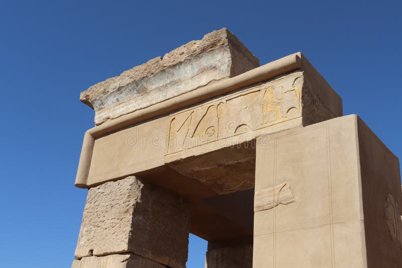 Temple of Satet on Elephantine Island in Aswan Stock Photo - Image of ...