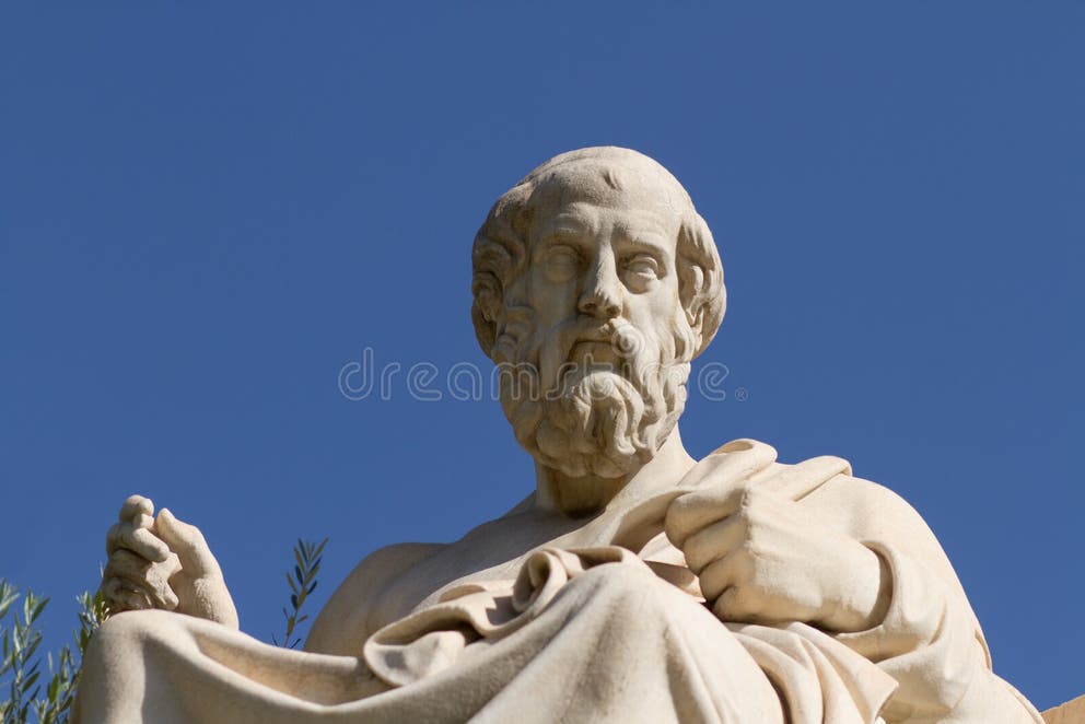 Statue of Plato in Greece stock image. Image of education - 28280901