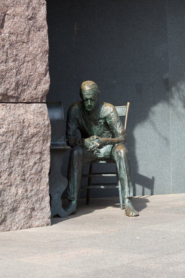 Statue of Poor Man Listening To Radio Editorial Image - Image of ...