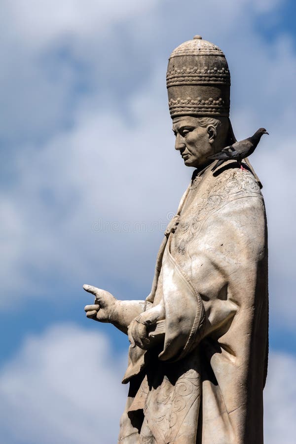 Statue of Pope Sergius stock image. Image of medieval - 78646057