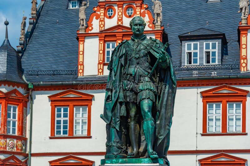 Statue of Prince Albert at Marktplatz Square in Coburg, Germany ...