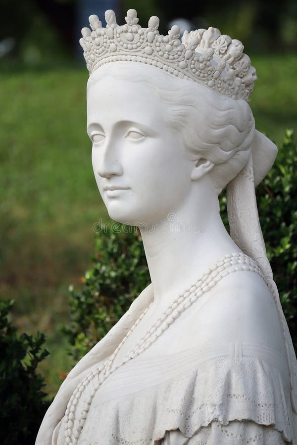 Statue of Princess Eugenie in the Garden of Monaco Editorial Stock ...