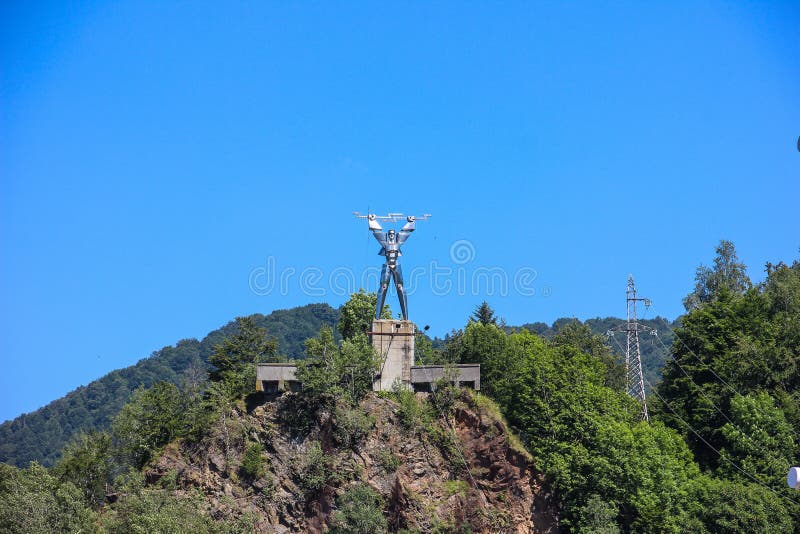 Statue of Prometheus stock photo. Image of romania, transylvania - 84747668
