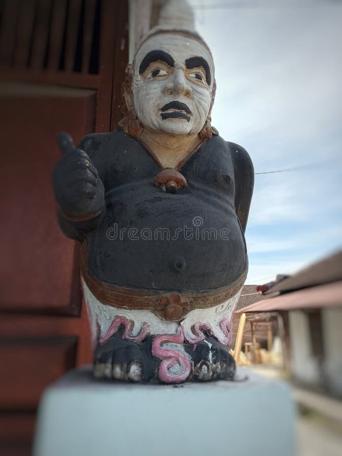 The Statue of a Puppet Character Named Semar is Made of Cement Stock ...