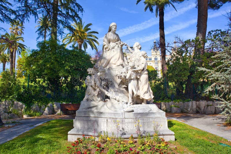 Statue of Queen Victoria in Nice, France Stock Photo - Image of ...