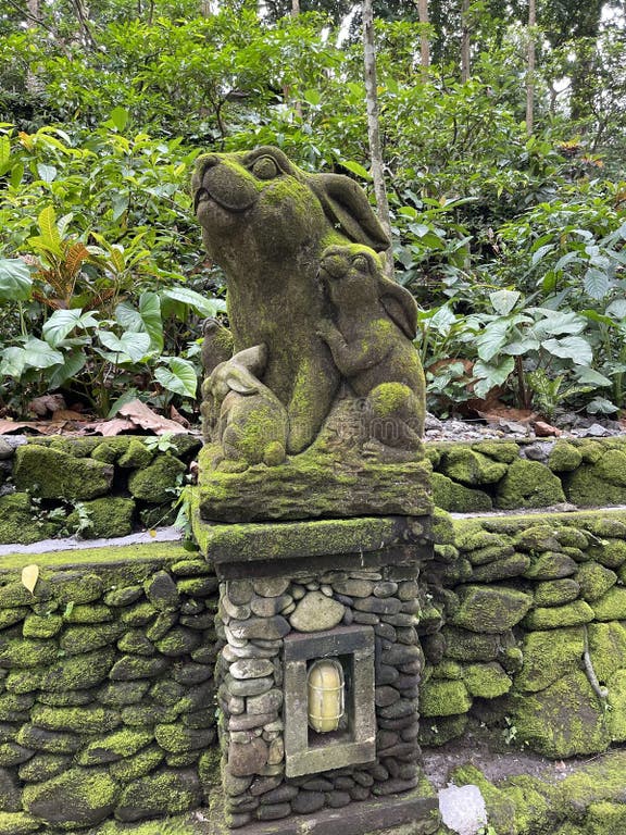 Statue of Rabbits stock photo. Image of bali, monument - 373748038