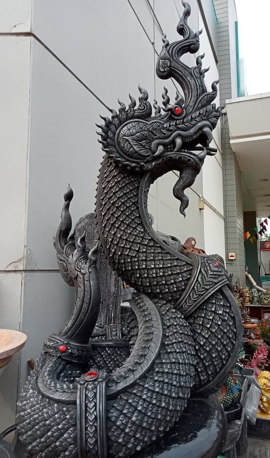 Statue resembling a snake editorial stock photo. Image of graceful ...