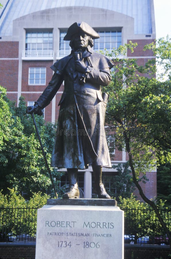Statue of Robert Morris, Founding Father and Signer of Declaration of ...