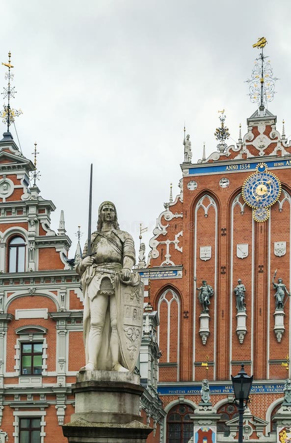 Statue Roland, Riga stock photo. Image of urban, baltic - 38512424