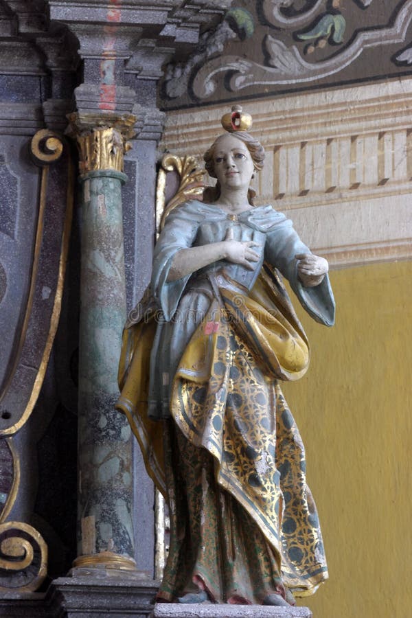 Statue of saint stock image. Image of church, antique - 93826127