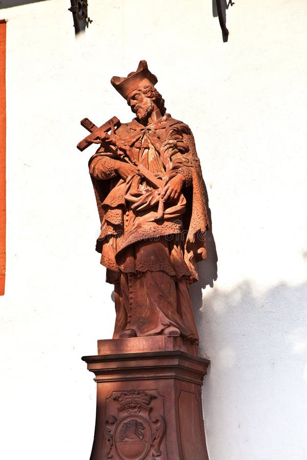 Statue of Saint John Made of Sandstone Stock Image - Image of apostle ...