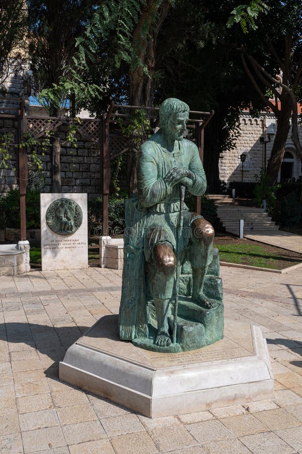 Statue of Saint Joseph in Nazareth Editorial Image - Image of religion ...