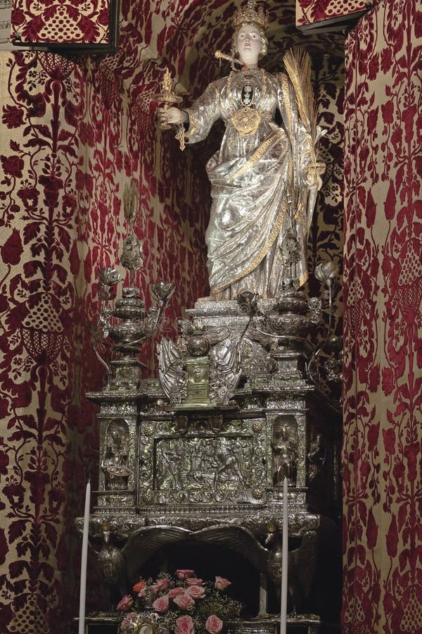 Statue of Saint Lucy stock image. Image of lucy, elaborate - 15894793