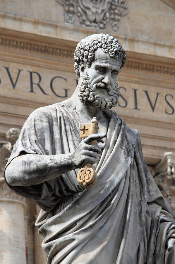 Saint Peter Statue in the Basilica of Vatican Editorial Stock Image ...