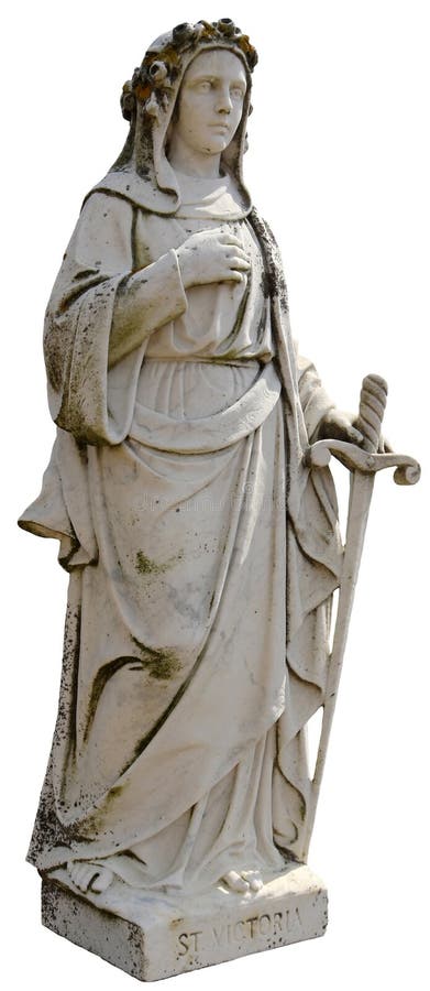 Saint Victoria Statue stock image. Image of heaven, woman - 111368137