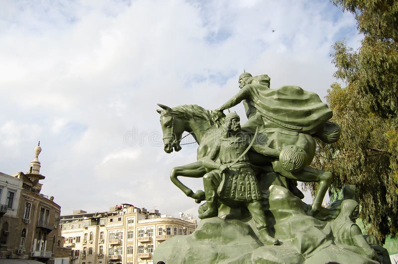 Statue of Saladin - Damascus - Syria Stock Image - Image of ...