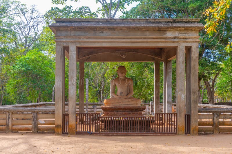 Statue of Samadhi Buddha at Anuradhapura at Sri Lanka Stock Photo ...