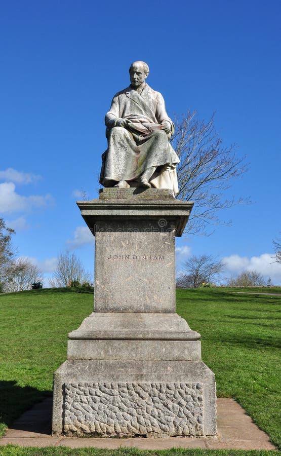 Statue of Sir John Dinham, Exeter Editorial Image - Image of statues ...
