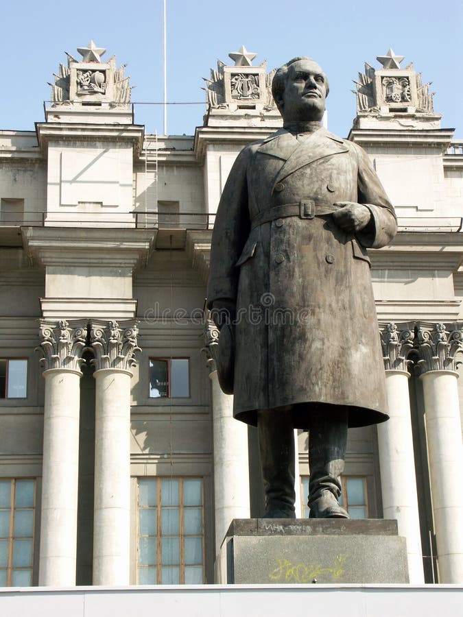 Statue of a soviet leader stock image. Image of communism - 262055