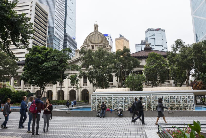 Statue square in Hong Kong editorial image. Image of landmark - 84623090