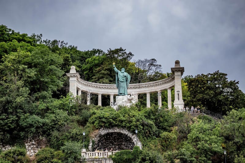 Statue of St. Gerard Sagredo in Budapest Editorial Image - Image of ...