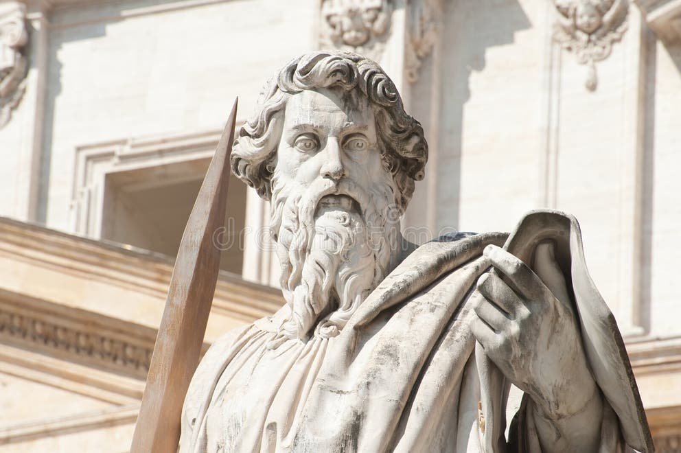 Statue of St.Peter Outside the Vatican Stock Image - Image of ...