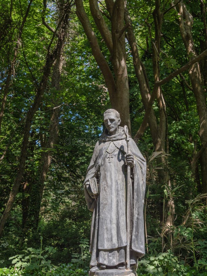 Statue of St Samson Caldey Island Stock Photo - Image of order, church ...