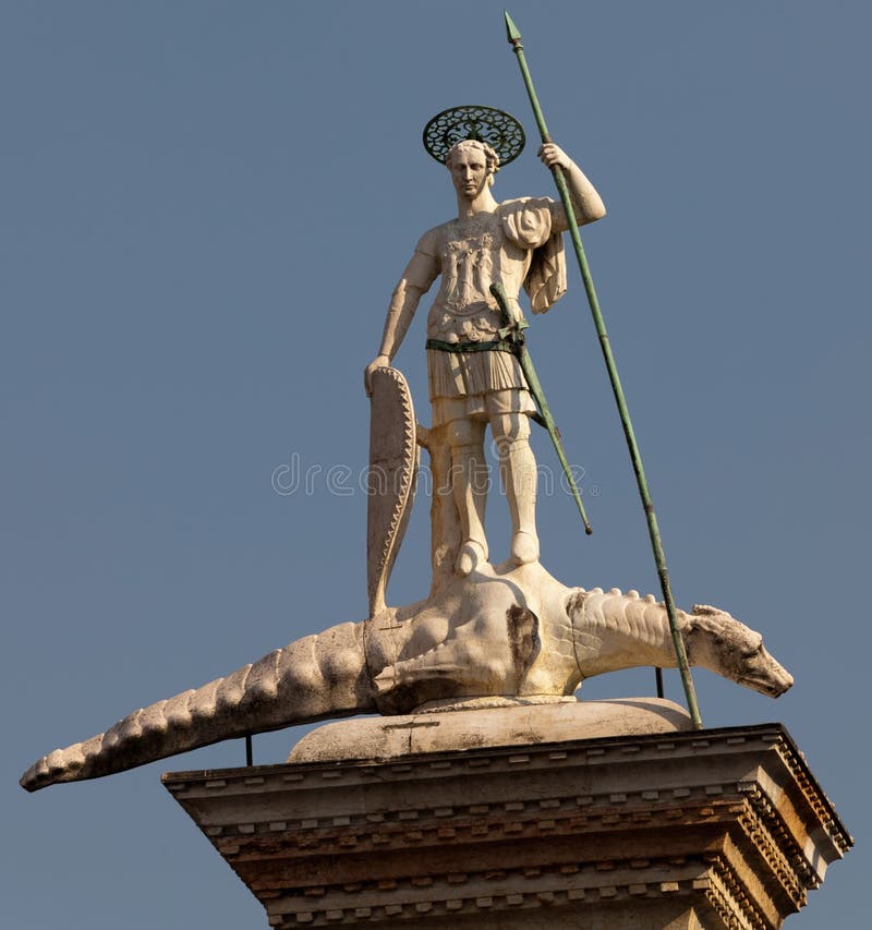 Statue of St Theodore stock image. Image of europe, marco - 26850231