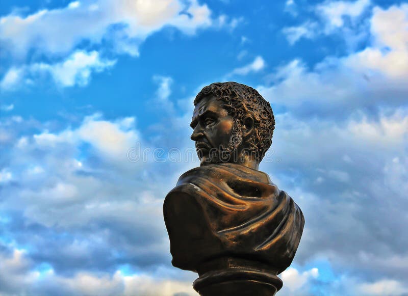 Statue stock image. Image of alone, blue, statue, standing - 94868067