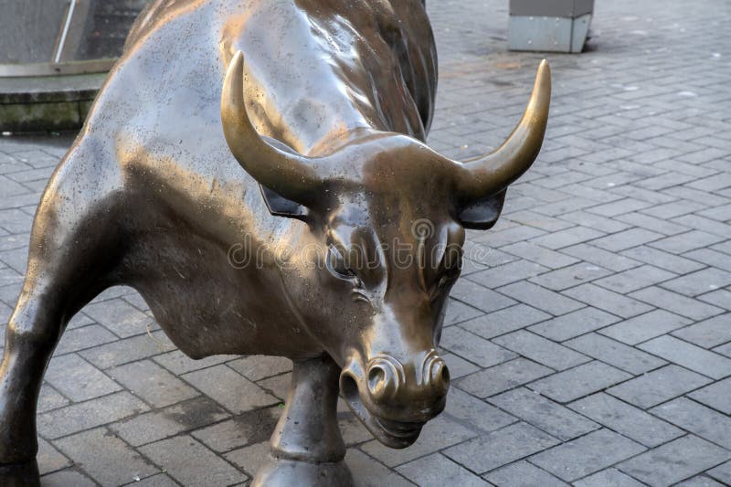 Statue Stier at Amsterdam the Netherlands 2-1-2023 Editorial Image ...