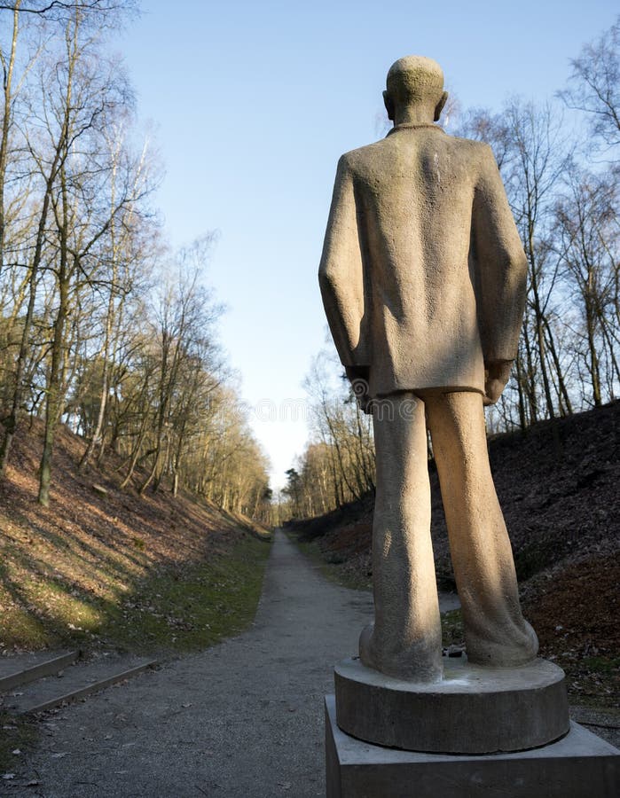 Statue of Stone Man at Camp Amersfoort in the Netherlands Editorial ...