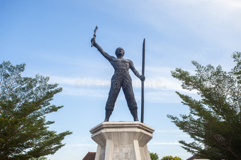 The Statue of Struggle in Front of the Town Square of Majalengka, in ...