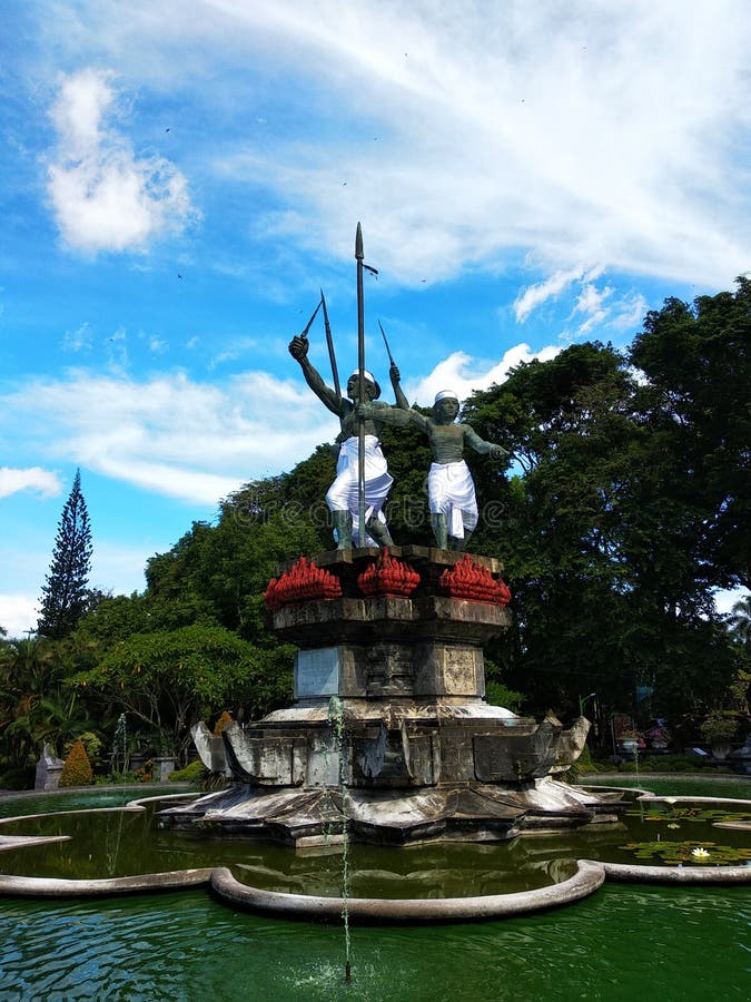 Statue of the Struggle of the People of Bali Stock Image - Image of ...