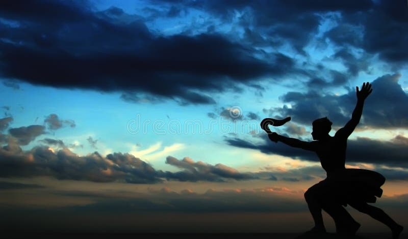 Statue sunset stock photo. Image of night, budapest, sunset - 13290766