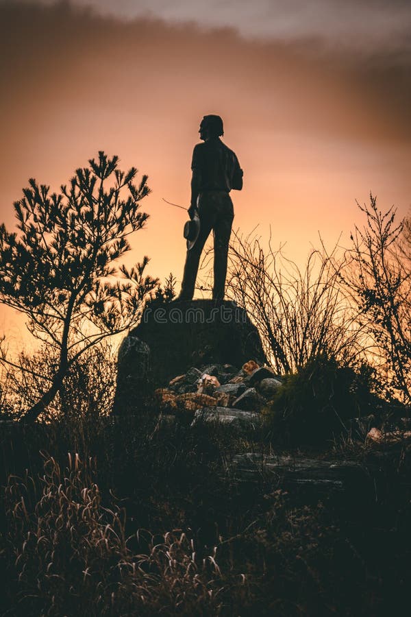 Statue in a sunset stock photo. Image of morning, heaven - 169444980