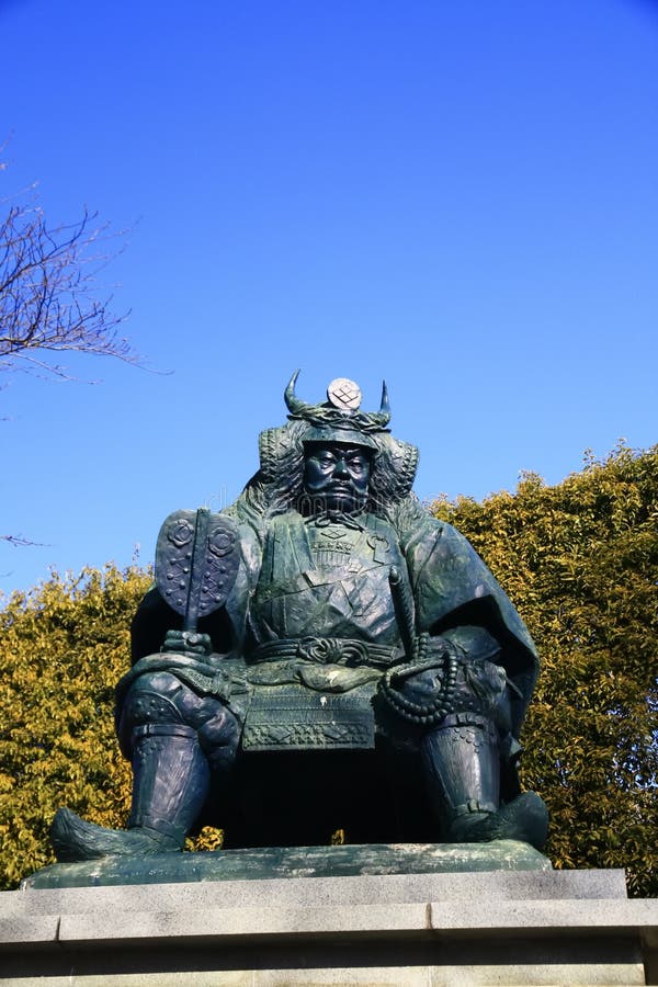 Statue Takeda-Shingen in Kofu, Japan Stockbild - Bild von japanisch ...