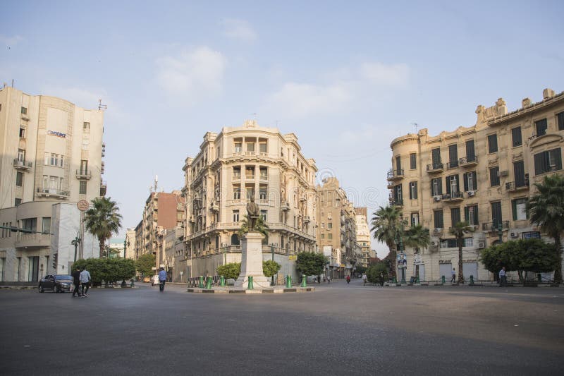 Statue of Talaat Harb Located in Midan Talaat Harb Square, Downtown ...