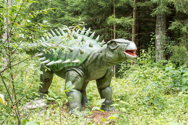 Statue of Talarurus Dinosaur Stock Image - Image of gigantic ...