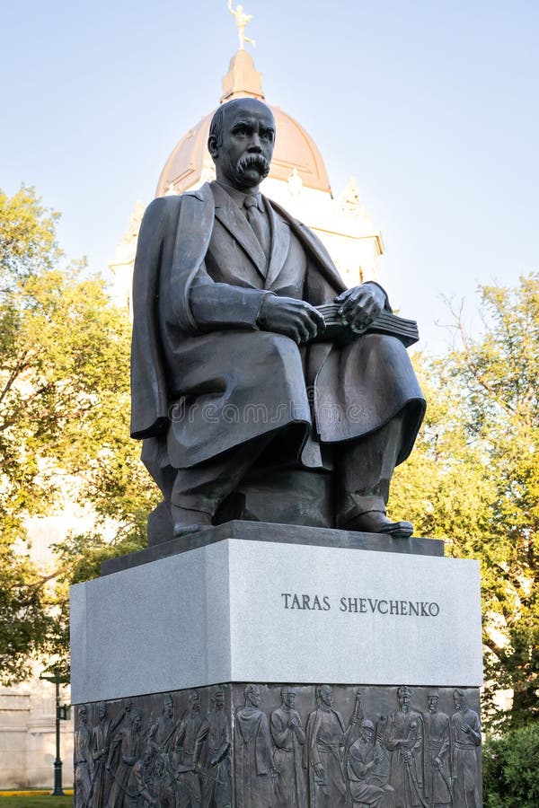 Statue of Taras Shevchenko at the Manitoba Legislative Building in ...