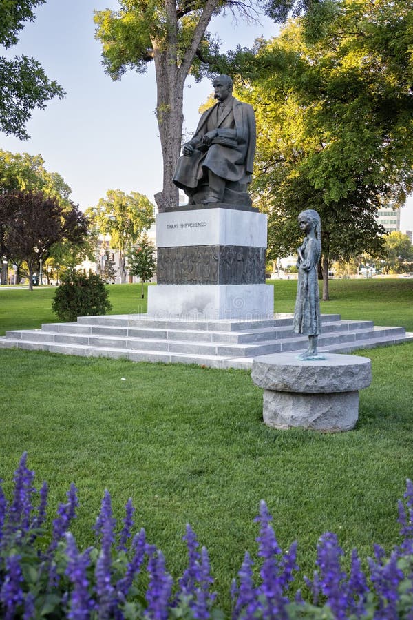 Statue of Taras Shevchenko at the Manitoba Legislative Building in ...
