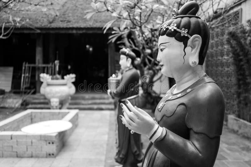 A Statue in a Temple in Hanoi Stock Image - Image of leaves, bouddha ...