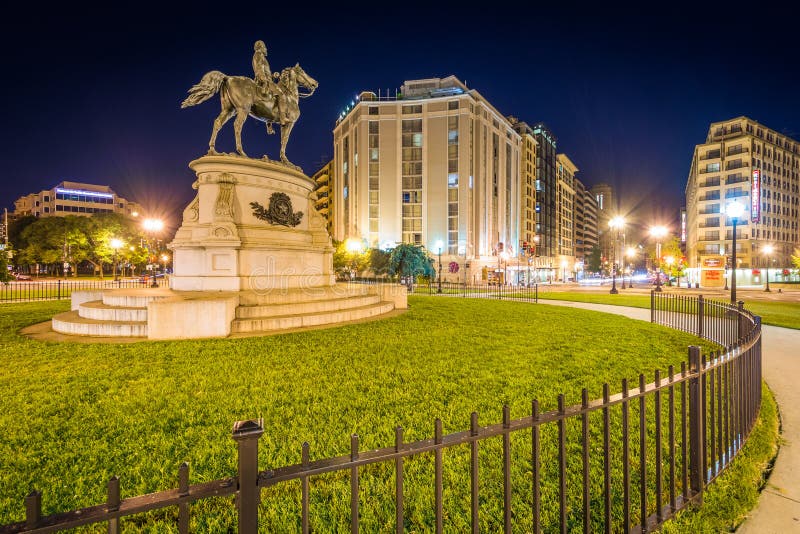 Thomas Circle - Washington D.C. from Above Editorial Stock Photo ...