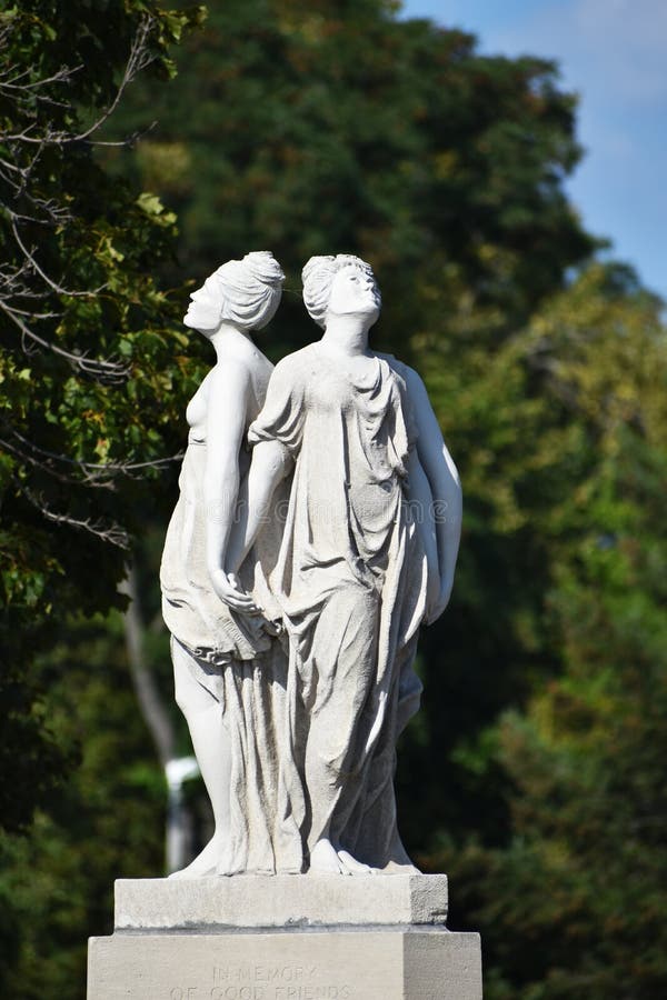 Statue of three women stock photo. Image of women, stone - 101064836