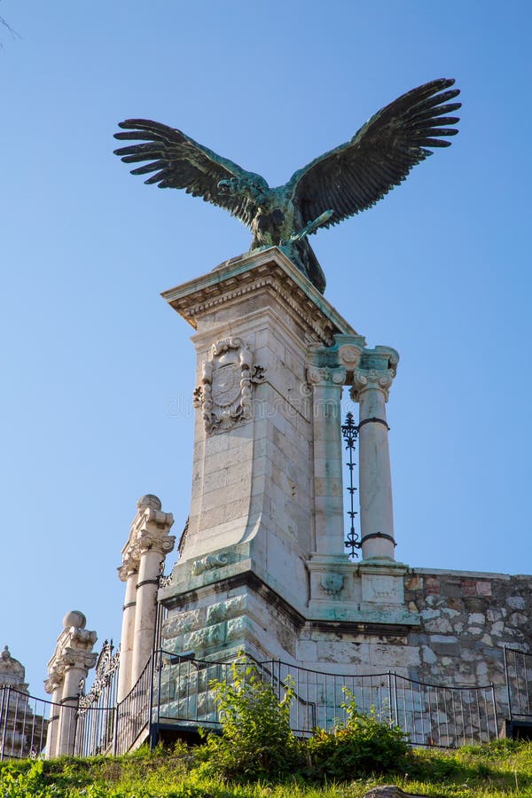 Statue of Torok at the Buda Castle in Budapest. Stock Image - Image of ...