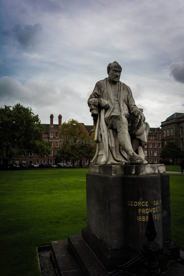 Statue in the Trinity College Campus in Dublin Editorial Stock Image ...